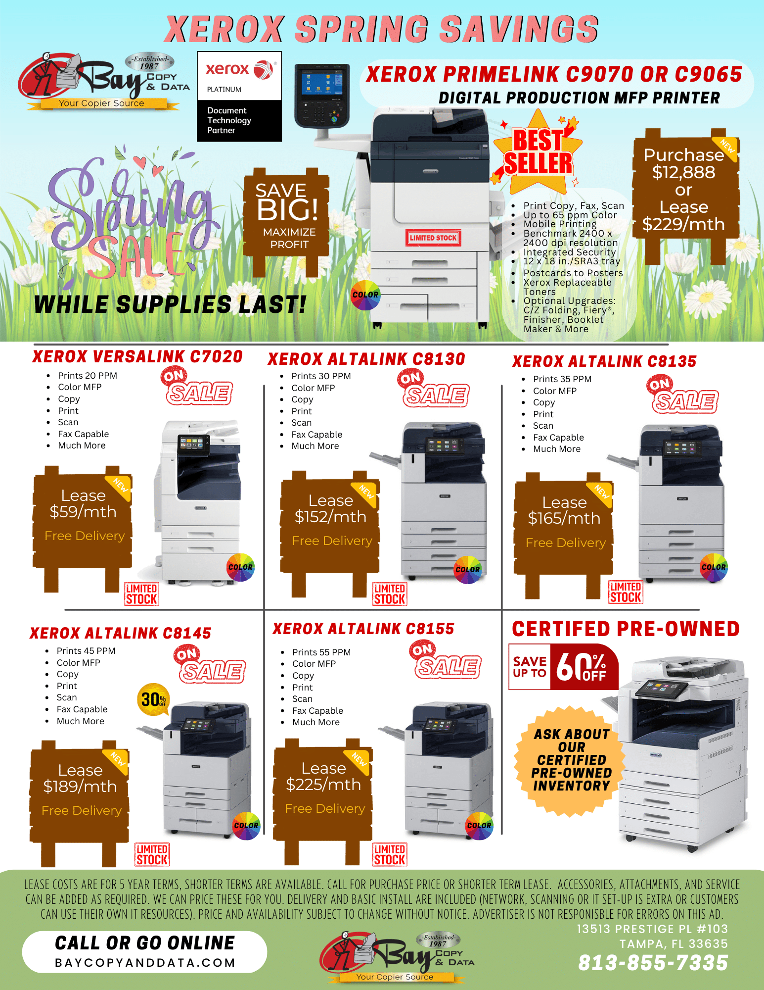 Copier Specials, Increase Production - Buy or Lease MFP Copier